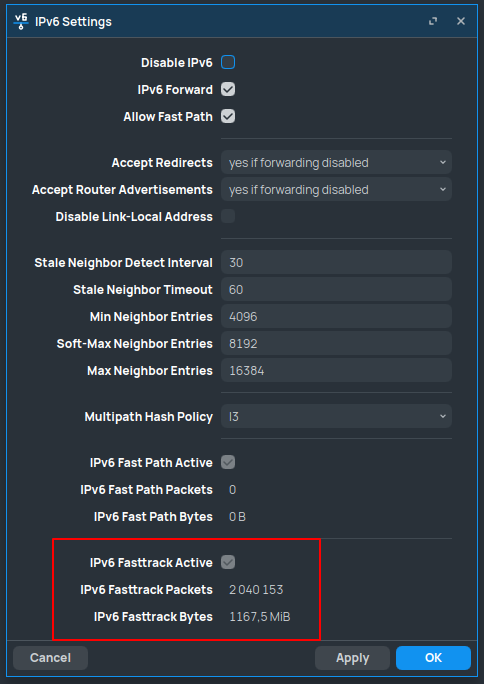 Enable IPv6 fasttrack in RouterOS | Louis' thoughts